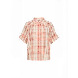 Blusentop soyaconcept "Soya Concept Shirt SC-FARUS", Damen, Gr. L, 3212c salmon combi, Obermaterial: 100% Baumwolle, Blusen Blusentop