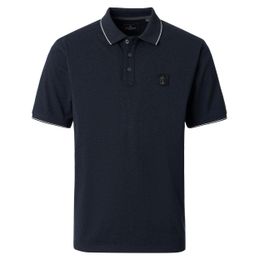 Poloshirt Casamoda "Casamoda Polo-Shirt uni", Herren, Gr. L, dunkelblau, 100% Baumwolle, Shirts
