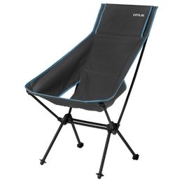 DEFA Klappstuhl High Chair mit hoher R&uuml;ckenlehne, anthrazit/blau