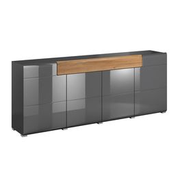 SIDEBOARD Jules Grau und Holz