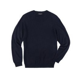 Junghans 1954 Kaschmir-Leinen-Pullover, 48 - Navy, aus Leinen