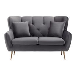 Sofa Linus Grau Samt