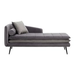 Relaxliege Emilia Grau Samt