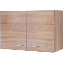 Flex-Well H&auml;ngeschrank &raquo;Samoa&laquo; (B x H x T) 80 x 54,8 x 32 cm braun Holzwerkstoff Sonoma Eiche, B/H/T: 80cm x 55cm x 32cm, T&uuml;ren: 1 Stk.