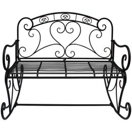 Garden Pleasure Gartenbank &raquo;Dares&laquo; schwarz Stahl B/H/T: 110cm x 94cm x 101cm