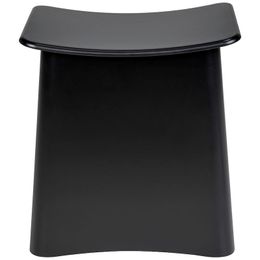 Wenko Badhocker &raquo;Wing&laquo; belastbar bis zu 120 kg schwarz Hocker: Kunststoff - ABS, W&auml;schesack: 100% Polyester B/H/T: 45cm x 48cm x 33cm