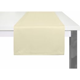 WIRTH Tischl&auml;ufer &raquo;Natur&laquo; beige Baumwolle B/L: 40cm x 150cm, eckig