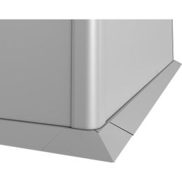 Beetumrandung &raquo;B130927&laquo; M&auml;hkante f&uuml;r Hochbeet BxT: 150x150 cm silber Metall Einheitsgr&ouml;&szlig;e
