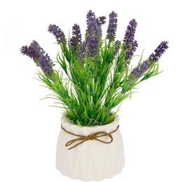 I.GE.A. Kunstpflanze &raquo;Lavendel&laquo; Im Keramiktopf lila Kunststoff B/H/L: 20cm x 27cm x 20cm