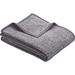 Bugatti Wohndecke &raquo;Amersfoort&laquo; mit dezentem Muster, Kuscheldecke grau Mischgewebe B/L: 150cm x 200cm