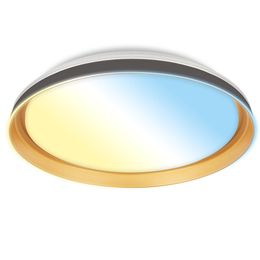 Brilo Deckenleuchte 'Gima' schwarz/goldfarben &Oslash; 51 cm
