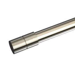 Liedeco Gardinenstangen-Endst&uuml;ck &raquo;Zylinder - Inox&laquo; 20 mm silber Einheitsgr&ouml;&szlig;e