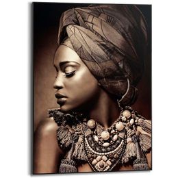 Reinders Poster &raquo;Afrikanische Frau&laquo; braun MDF B/H/T: 50cm x 70cm x 1,6cm