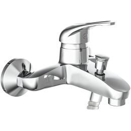 Sch&uuml;tte Wannenarmatur &raquo;Calvino&laquo; Mischbatterie Badewanne, Wasserhahn Bad, Wannenarmatur in Chrom grau B/H/T: 18cm, 1212672622 Wannenarmatur