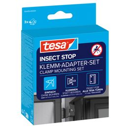 Tesa Adapterset f&uuml;r T&uuml;rfliegengitter 'Falt' anthrazit, 3 St&uuml;ck