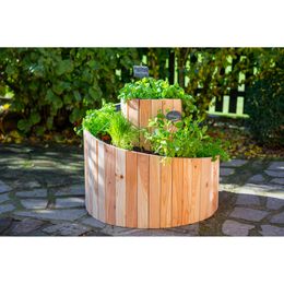 WESTMANN Kr&auml;uterspirale 'Luise' Holz natur 400 x 55 x 74 cm