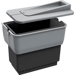 Blanco M&uuml;lltrennsystem &raquo;Singolo&laquo; 1 Beh&auml;lter Kunststoff, 450 mm Untermass schwarz Kunststoff B/H/T: 22cm x 37cm x 36cm, 14 l