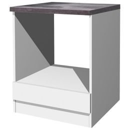 Flex-Well Herdumbauschrank &raquo;Lucca&laquo; (B x H x T) 60 x 85 x 60 cm wei&szlig; Holzwerkstoff Wei&szlig;, B/H/T: 60cm x 85cm x 57cm