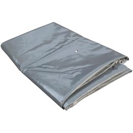GRE Pool-Abdeckplane Winterabdeckung f&uuml;r Pool Braga, BxL: 460x855 cm grau Polyvinylchlorid (PVC) B/H/L: 460cm x 0,58cm x 855cm
