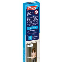 Tesa T&uuml;rfliegengitter 'Comfort' Aluminium Rahmen wei&szlig; 100 x 220 cm
