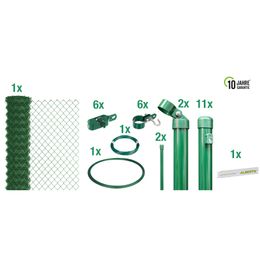 Alberts Maschendrahtgeflecht-Set gr&uuml;n &Oslash; 2,8 mm 100 x 2500 cm