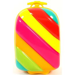 Bayer Chic 2000 Chic2000 Damen CHIC2000 Kinderkoffer &raquo;Bouncie, Rainbow candy&laquo; 2 Rollen Hartschalen-Trolley bunt B/H/T: 24cm x 46cm x 50cm