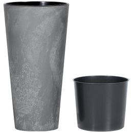 Prosperplast Pflanzk&uuml;bel &raquo;Tubus Slim Effect&laquo; &Oslash;xH: 40x76,2 cm grau Polypropylen &Oslash; 40cm