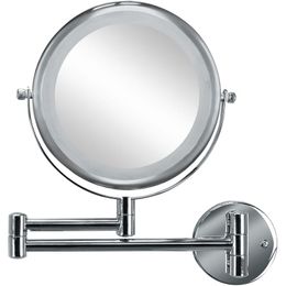 Kleine Wolke Kosmetikspiegel &raquo;Brilliant Mirror&laquo; 3-fach Vergr&ouml;sserung silber Glas, Metall B/H/T: 27cm &Oslash; 17,5cm