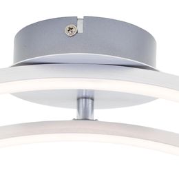Briloner LED-Deckenleuchte 'Go' 2-flammig aluminiumfarben 18 W 700 lm 78,2 cm
