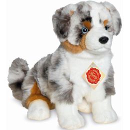 HERMANN TEDDY ORIGINAL Kuscheltier &raquo;Australien Shepherd, 30 cm&laquo; zum Teil aus recyceltem Material grau Einheitsgr&ouml;&szlig;e Kuscheltier
