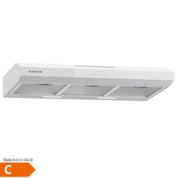 Klarstein Contempo 90 Unterbau-Dunstabzugshaube 90cm 200m&sup3;/h LED Edelstahl Acryl Wei&szlig;
