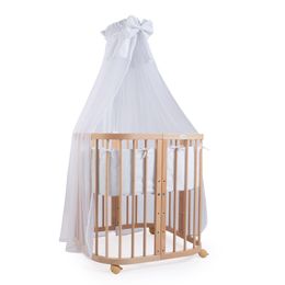 Waldin Babybett Kinderbett 7in1 mit Matratze, mitwachsendes Kinder-Bett