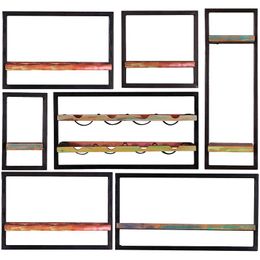 Sit Wandregal &raquo;Riverboat&laquo; Set bunt B/H/T: 120cm x 110cm x 25cm