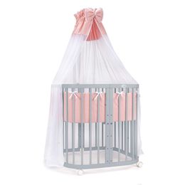 Waldin Babybett Kinderbett 7in1 mit Matratze, mitwachsendes Kinder-Bett
