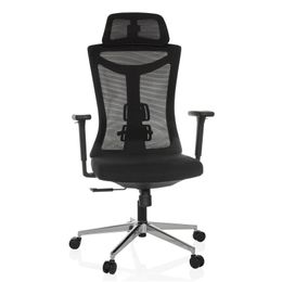 hjh OFFICE Profi B&uuml;rostuhl KAMIAK Stoff / Netzstoff mit Armlehnen