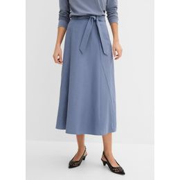 bonprix Maxi Godet-Rock mit Lyocell, blau, Gr.38, zeitloser Maxi Godet-Rock mit Lyocell, 55% Lyocell (verifiziert)