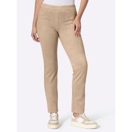 Heine Damen Stretch-Hose, Braun, Gr. 38, R&ouml;hrenhosen, Material: Polyester