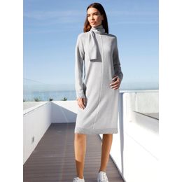 Heine Damen Strick-Kleid, Grau, Gr. 50, Strickkleider, Material: Viskose