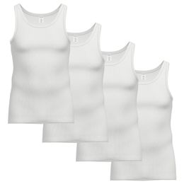 Ammann Doppelripp Unterhemden 4er Pack Herren Unterhemd