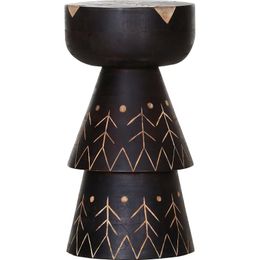 GUTMANN FACTORY Beistelltisch &raquo;Manda&laquo; schwarz B/H/T: 34cm x 65cm x 34cm