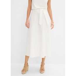bonprix Maxi Godet-Rock mit Lyocell, wei&szlig;, Gr.46, zeitloser Maxi Godet-Rock mit Lyocell, 55% Lyocell (verifiziert)