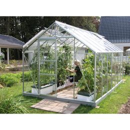 Vitavia Gew&auml;chshaus &raquo;Merkur 11500&laquo; silber B/H/T: 254cm x 441cm