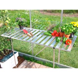 Vitavia Pflanztisch BxTxH: 120x56x81 cm silber B/H/T: 120cm x 81cm x 56cm