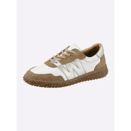 Heine Damen Sneaker, Wei&szlig;, Gr. 37, Sneakers & Schn&uuml;rer, Material: Rindsleder
