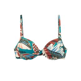 Buffalo B&uuml;gel-Bikini-Top, Blau, Gr. 36C, Damen, B&uuml;gel-Bikinis, Material: Polyamid, Elasthan