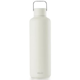 Equa Trinkflasche &raquo;Timeless Off-White&laquo; Leichtgewicht aus Edelstahl, Tragegriff wei&szlig; Edelstahl 1.000ml