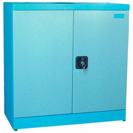 G&uuml;de Werkzeugschrank &raquo;TYP B1&laquo; B/T/H: 78x38x80 cm, abschlie&szlig;bar blau Stahl blau, B/H/T: 78cm x 80cm x 38cm, T&uuml;ren: 2 Stk.