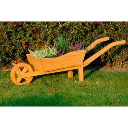Dobar Pflanzk&uuml;bel &raquo;Schubkarre&laquo; BxTxH: 29x107x30 cm braun Holzwerkstoff B/H/T: 29cm x 30cm x 107cm