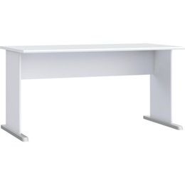 FORTE Schreibtisch &raquo;Tempra&laquo; Breite 144 cm wei&szlig; B/H/T: 144cm x 72cm x 72cm