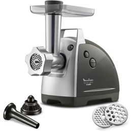 Moulinex Fleischwolf &raquo;ME6868 Meat Mincer&laquo; 2200 W 4 Zubeh&ouml;rteile inbegriffen, sicheres Reverse-System, schwarz/silber silber Einheitsgr&ouml;&szlig;e